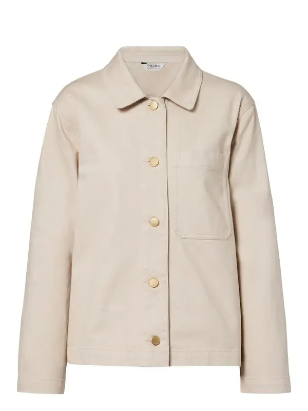 Max Mara Fascino Denim Overshirt - Beige