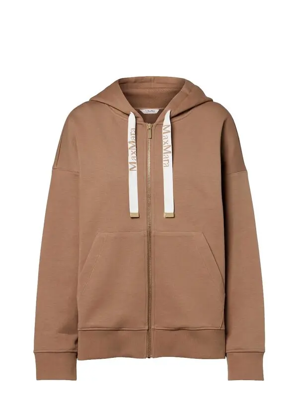 Max Mara Cotton-blend Hoodie - Brown