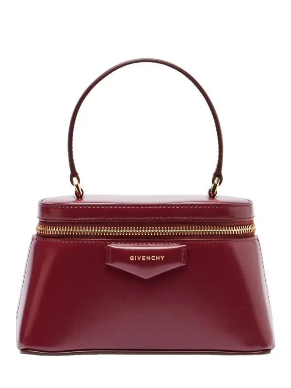 Givenchy Antigona Leather Vanity Bag - Burgundy