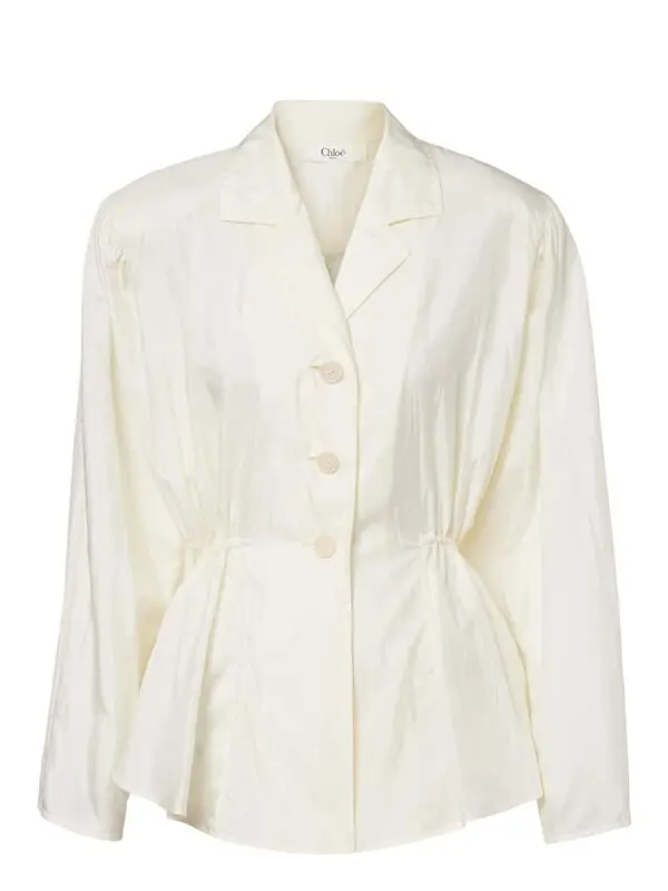 Chloé Peplum Shirt - White