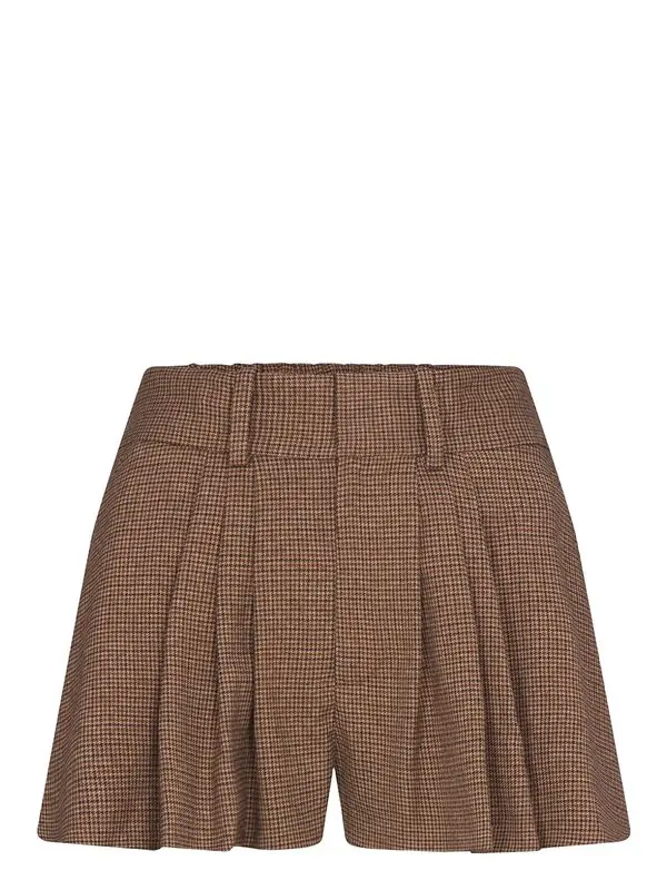 FRAME The Refract Mini Shorts - Brown Mult