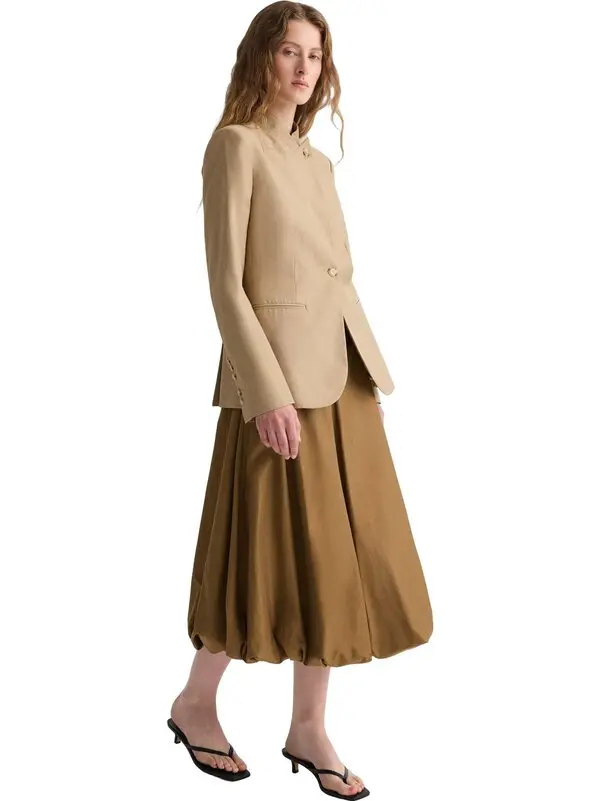 TWP Full Intentions Midi Skirt - British Khaki