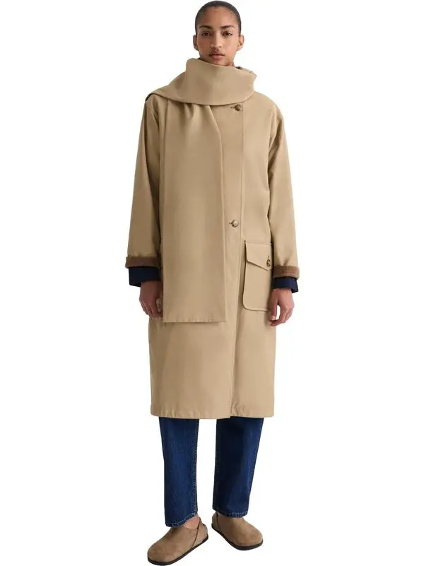 TWP Reversible Cashmere Blend Trench Coat - Kelp