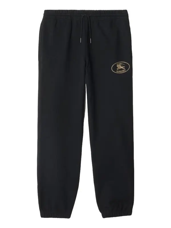 Burberry Cotton Jogging Pants - Black
