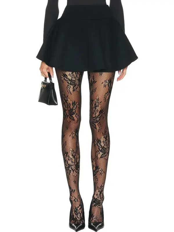 Wardrobe.NYC Circle Mini Skirt - Black