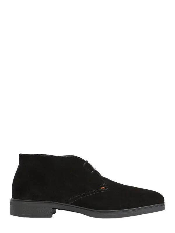 Santoni Suede Desert Boots - Black