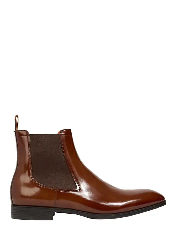 Santoni Deto Leather Chelsea Boots - Brown