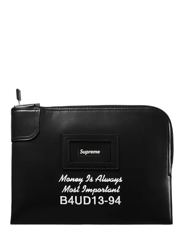 Supreme Leather Pouch - Black