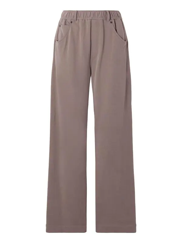 Brunello Cucinelli Cotton Wide-leg Pants - Light Brown