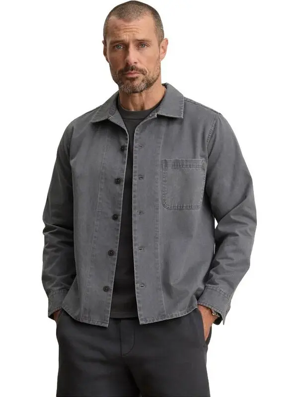 Velvet By Graham & Spencer Clay Shirt Jacket - Charcoal