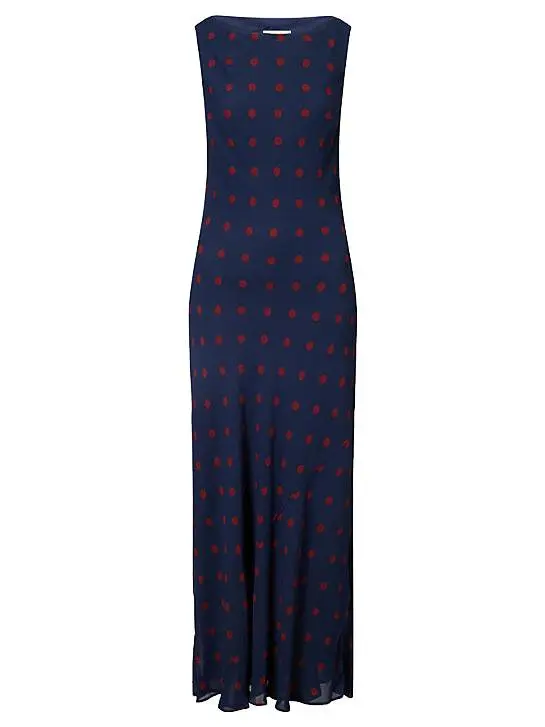 REFORMATION Polkadot Woven Maxi Dress - Venetian Dot