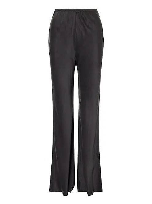 Dissh Kyra Bias-cut Silk Trousers - Black