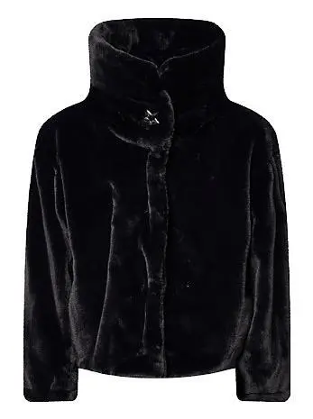 Perfect Moment Faux Fur Hooded Jacket - Black