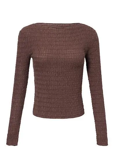 Dissh Melissa Knit Top - Choc