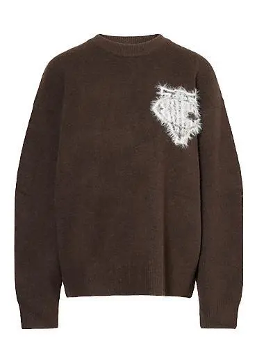 THE COUTURE CLUB Monogram Knitted Jumper - Brown