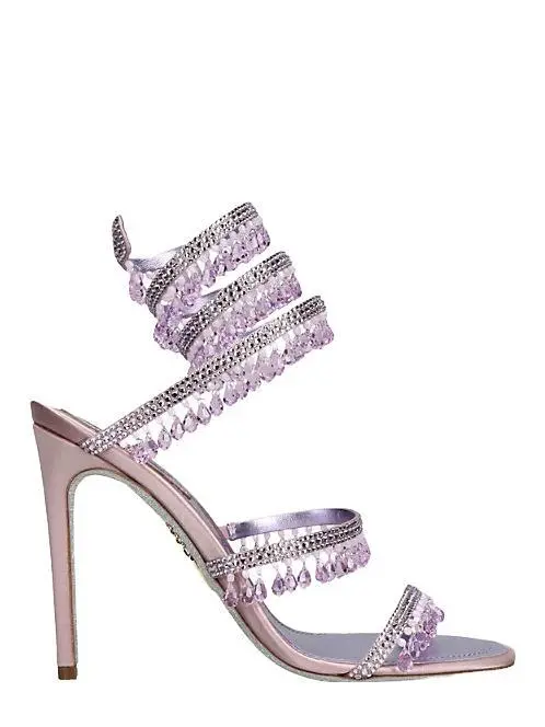 Rene Caovilla Chandelier 105 Heeled Sandals - Lilac
