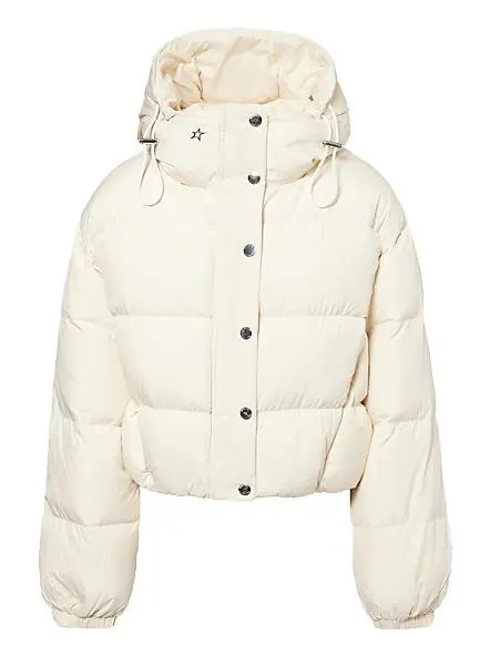 Perfect Moment Cropped Puffer Down Jacket - Cream