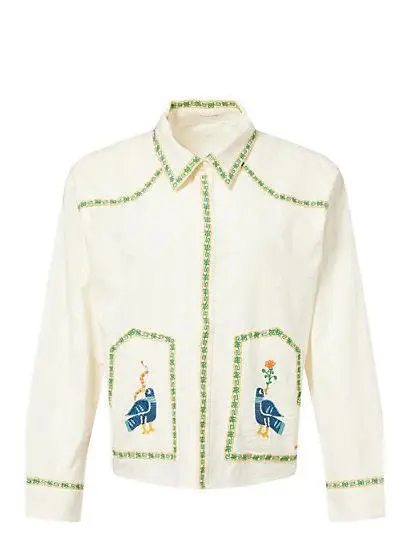 MOTHER The Peasant Poet Embroidered Cotton Shirt - Folk Fable
