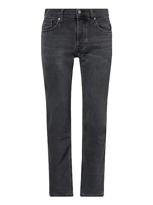 Nudie Jeans Straight-leg Stretch-denim Jeans - Pale Tracks