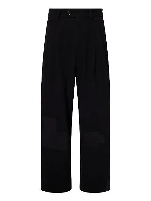 STORY MFG. Fenn Wide-leg Cotton Trousers - Black