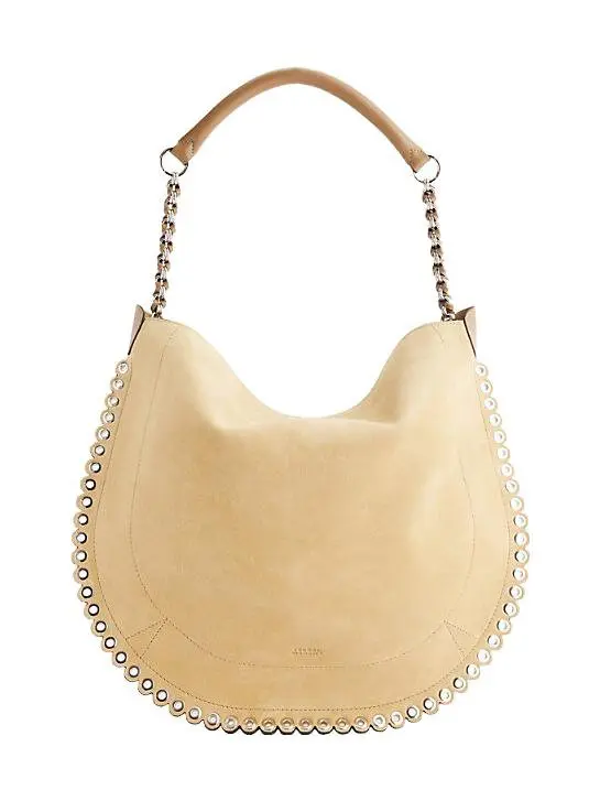 Isabel Marant Oskan Hobo Soft Suede Bag - Sand