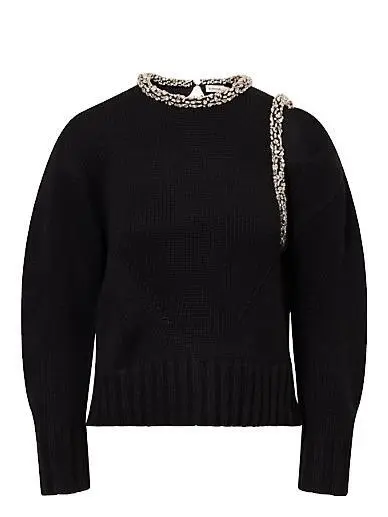 Simkhai Embellished Wool-blend Jumper - Black