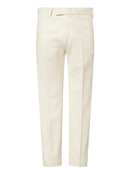 TOM FORD Tapered-leg Cotton Chino Trousers - Ivory