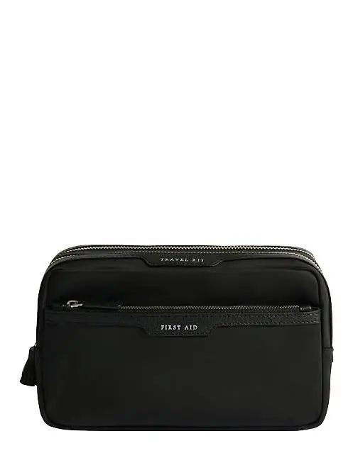ANYA HINDMARCH Travel Kit Woven Pouch - Black