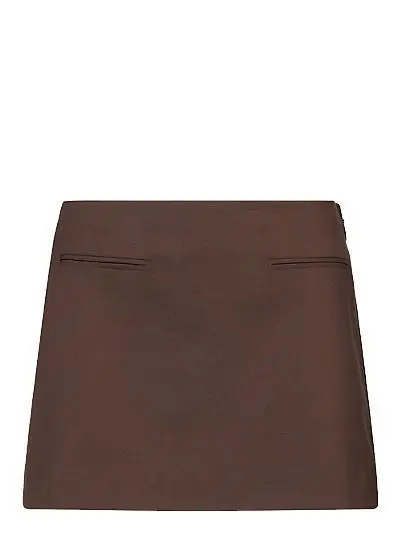 Sir The Label Dylan Mini Skirt - Chocolate