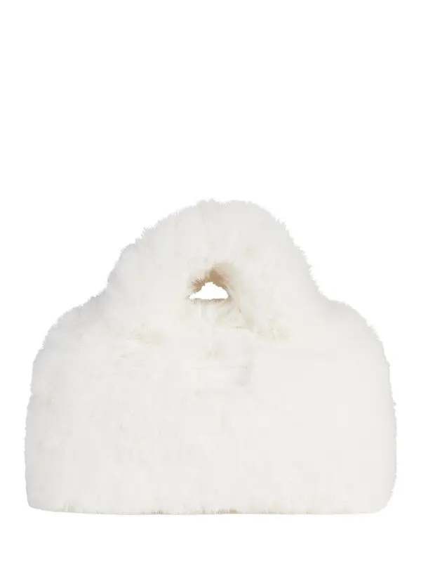 SKIMS Faux Fur Mini Bag - Marble