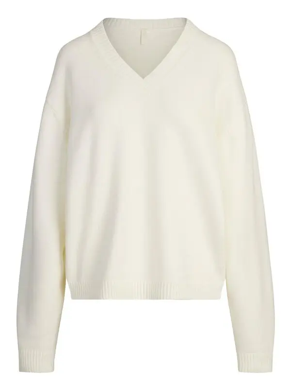 SKIMS Pullover V-neck Sweater - Ivory