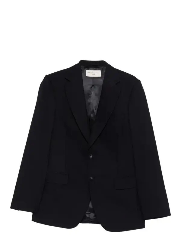 Officine Générale Giovanni Single-breasted Blazer - Blue