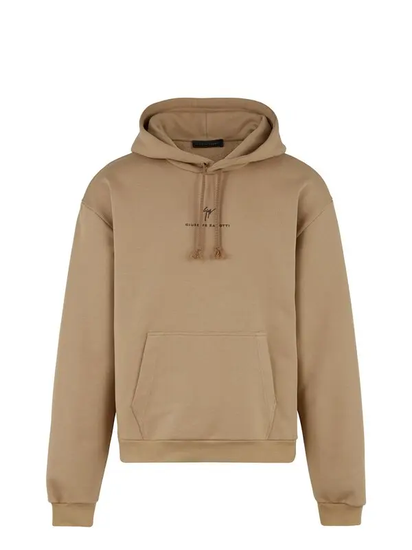GIUSEPPE ZANOTTI Cotton Hoodie - Grey