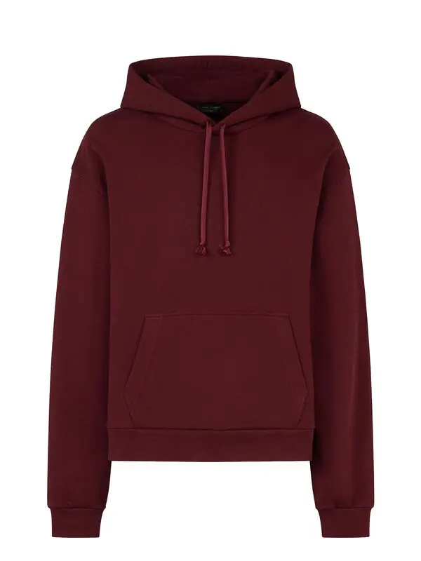 GIUSEPPE ZANOTTI Hooded Cotton Sweatshirt - Bordeaux
