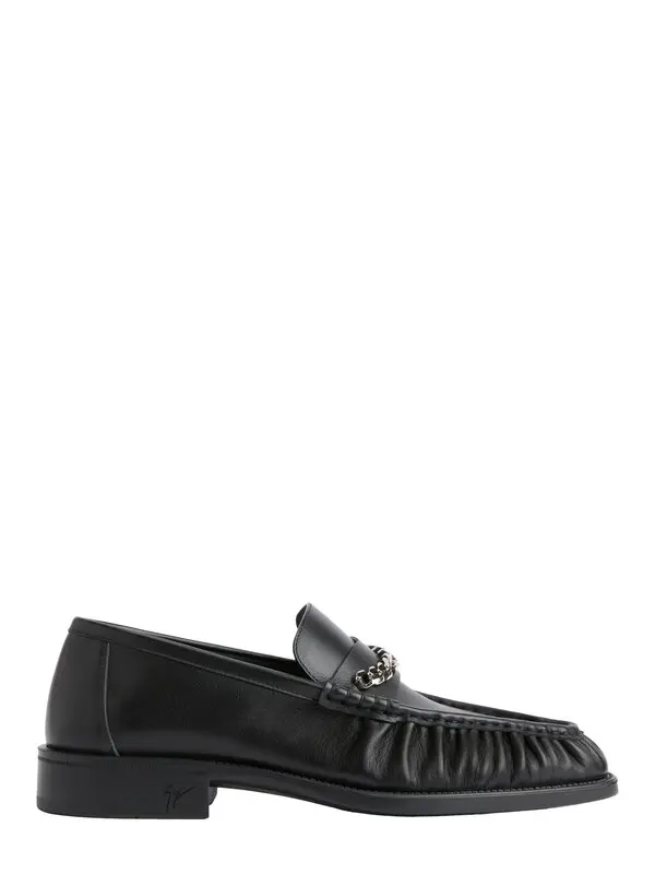 GIUSEPPE ZANOTTI Weeston Chain Loafers - Black