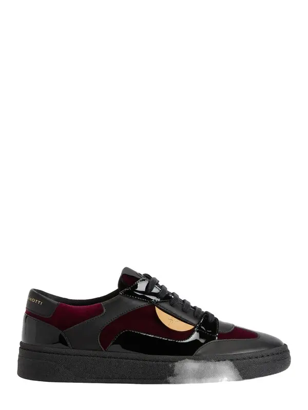 GIUSEPPE ZANOTTI Metal Low-top Sneakers - Black