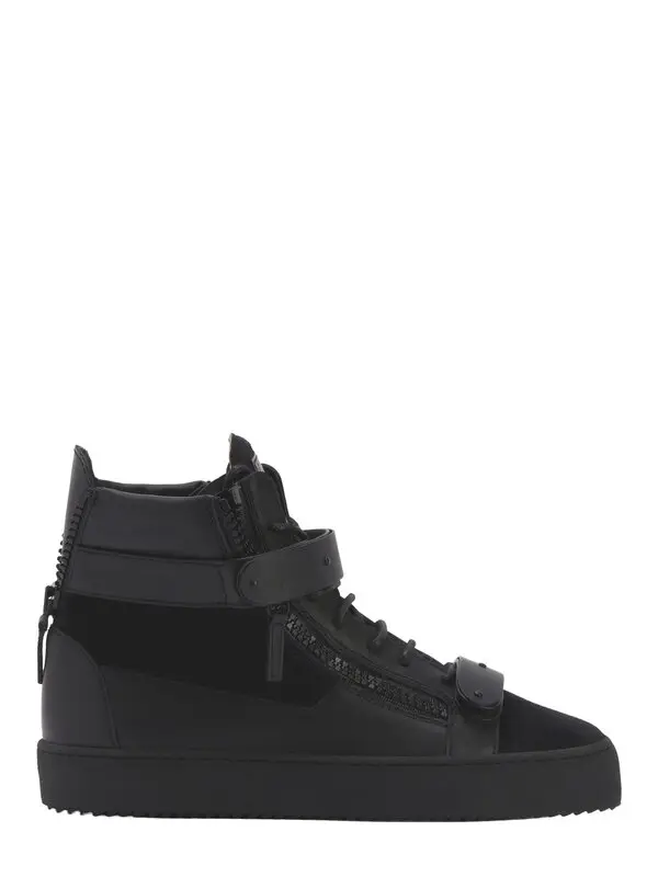 GIUSEPPE ZANOTTI Coby Matt High-top Sneakers - Black