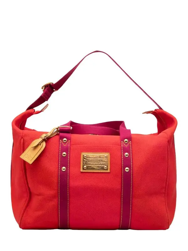 LOUIS VUITTON 2005 Cup Antigua Sac Weekend Travel Bag - Red