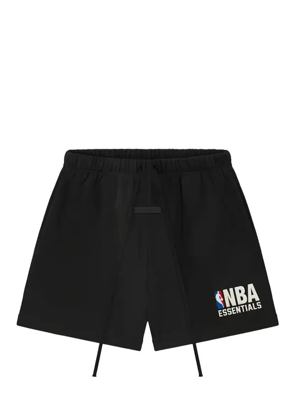Fear Of God Logo Drawstring Shorts - Black
