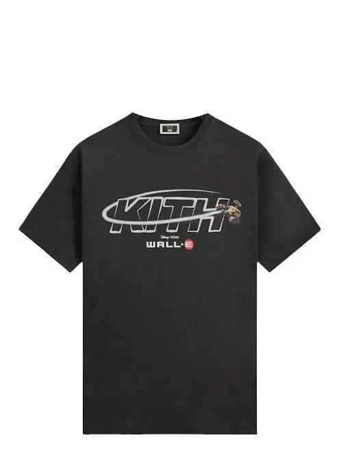 Kith X Disney Pixar Walle Orbit Vintage Tee Shirt - Black