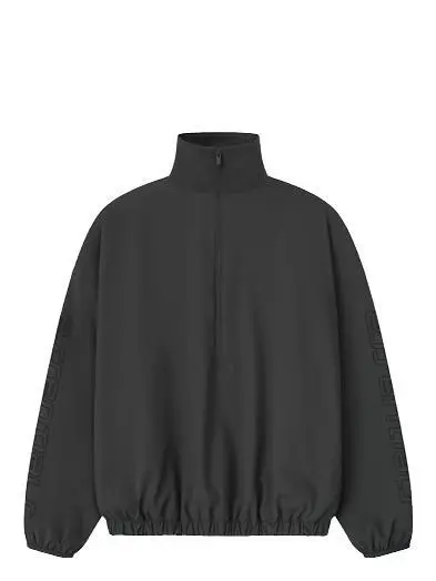 Fear Of God Essentials Nylon Half Zip Track Jacket - Iron Grey