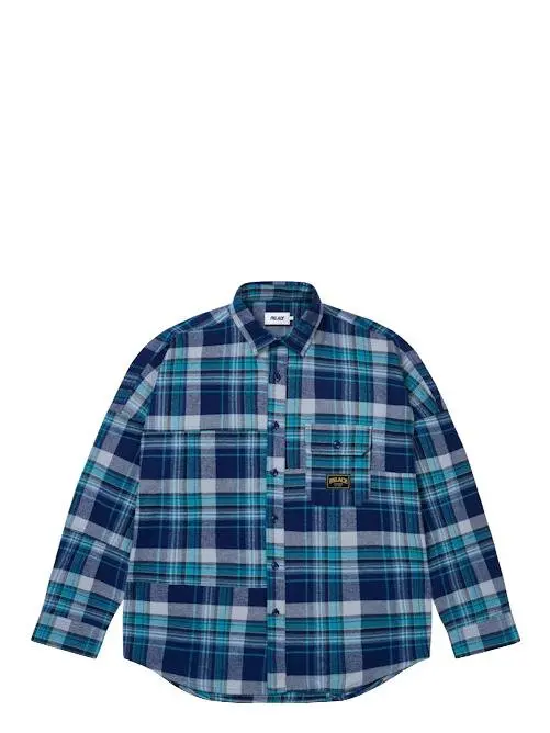 PALACE Lumber Yak Patch Overshirt - Blue