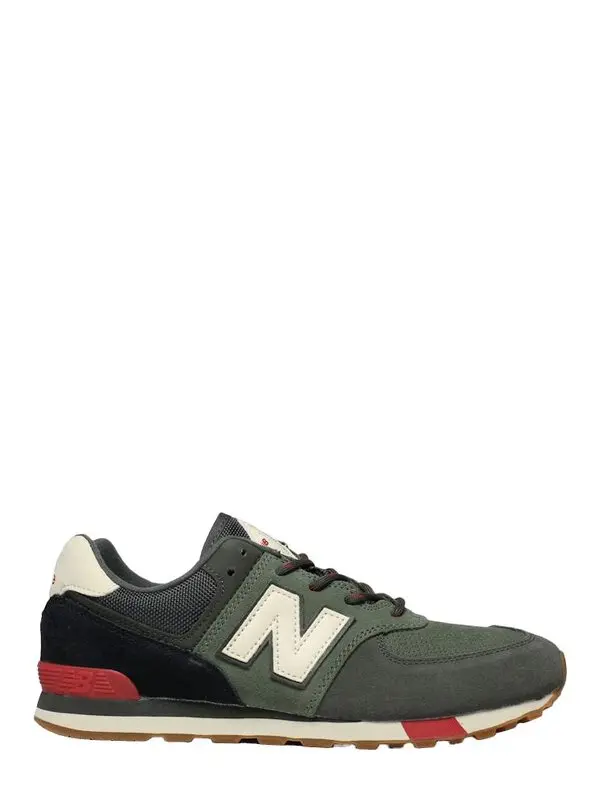NEW BALANCE 574 Sneakers - Camo Green/team Red