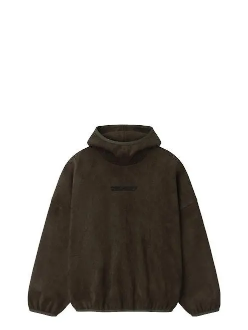 Fear Of God Essentials Suede Fleece Modern Hoodie - Brown