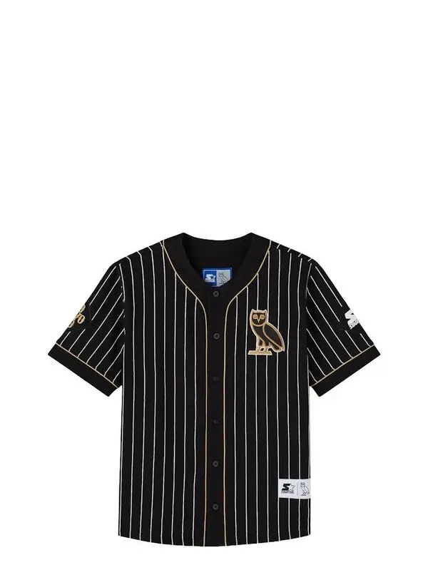 OVO X Starter Owls Baseball Jersey - Black