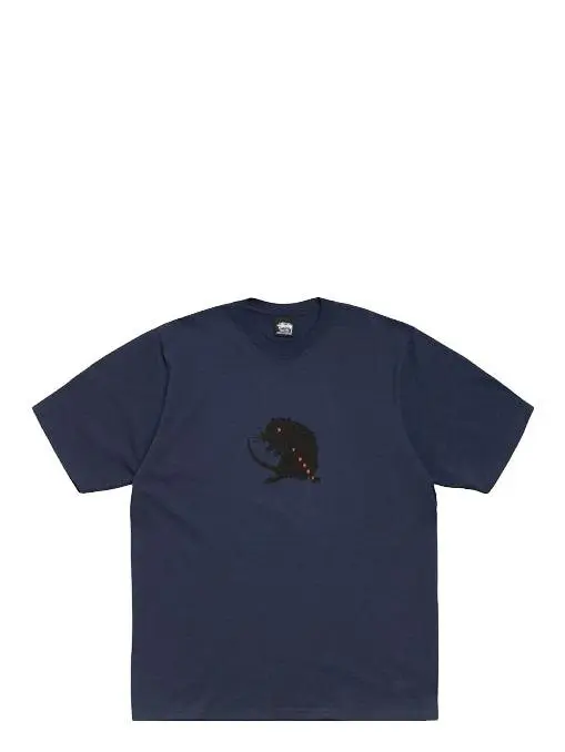 StÜssy Long Range Tee Shirt - Navy Blue
