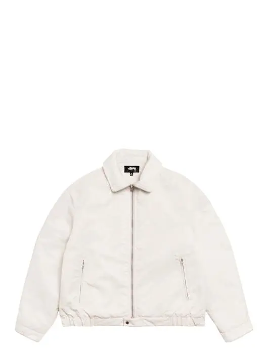 StÜssy Pile Lined Zip Jacket - Bone