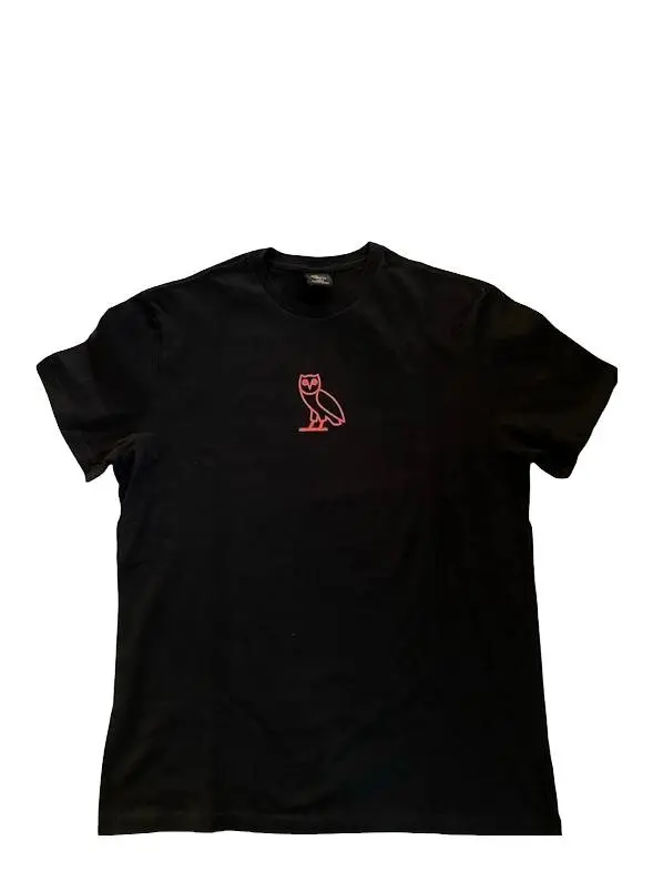 OVO Classic Orange Owl T-shirt - Black