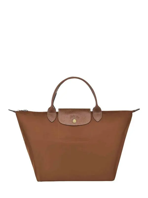 Longchamp Le Pliage Top Handle Bag M - Cognac