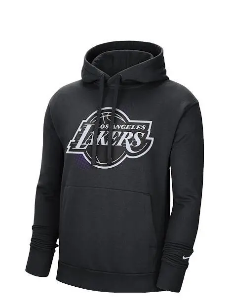 Nike Nba Los Angeles Lakers Essential Fleece Hoodie - Black/white